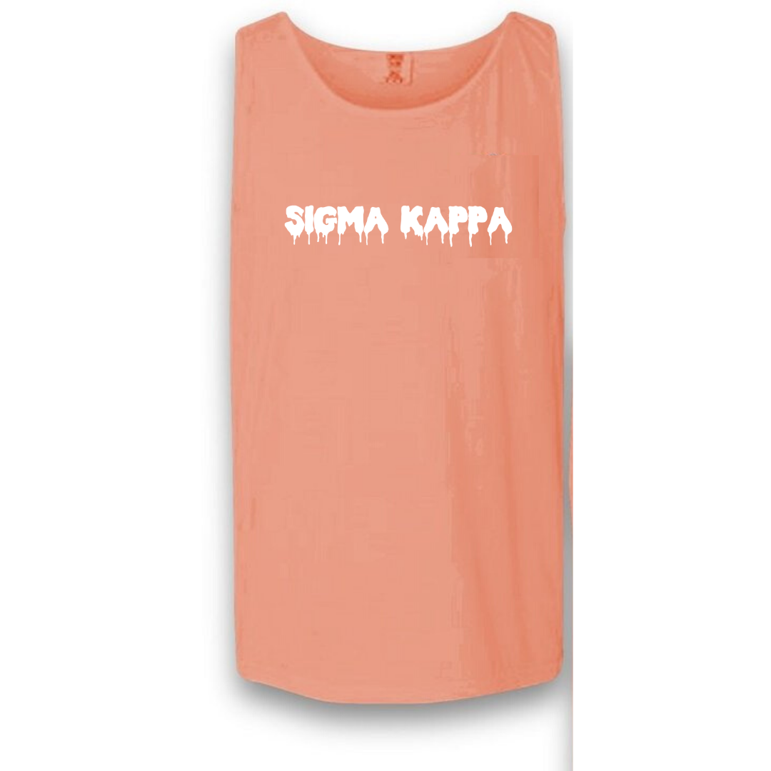 Sigma Kappa | Comfort Colors Tank | Drip – Greek Street Collective