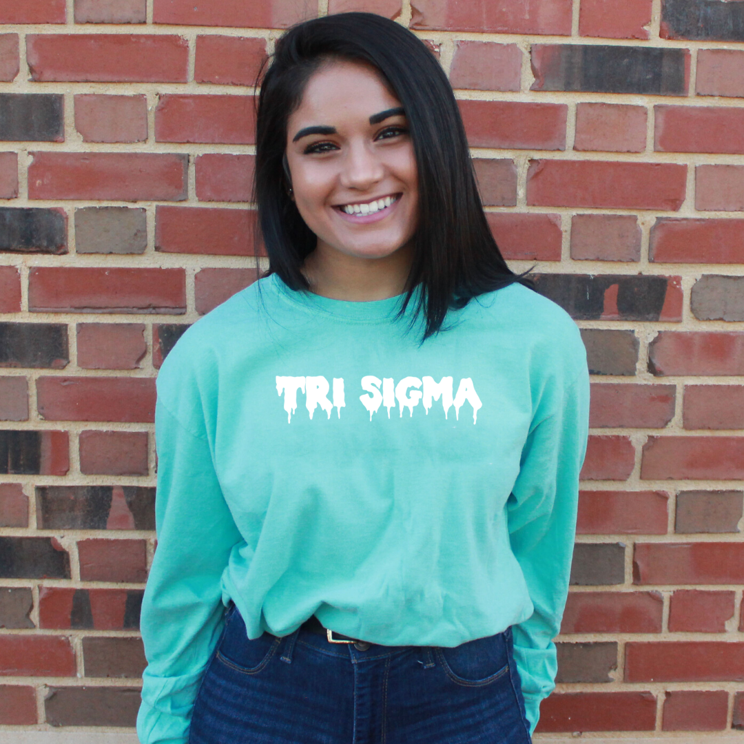 Tri Sigma Drip Shirt – Greek Street Collective